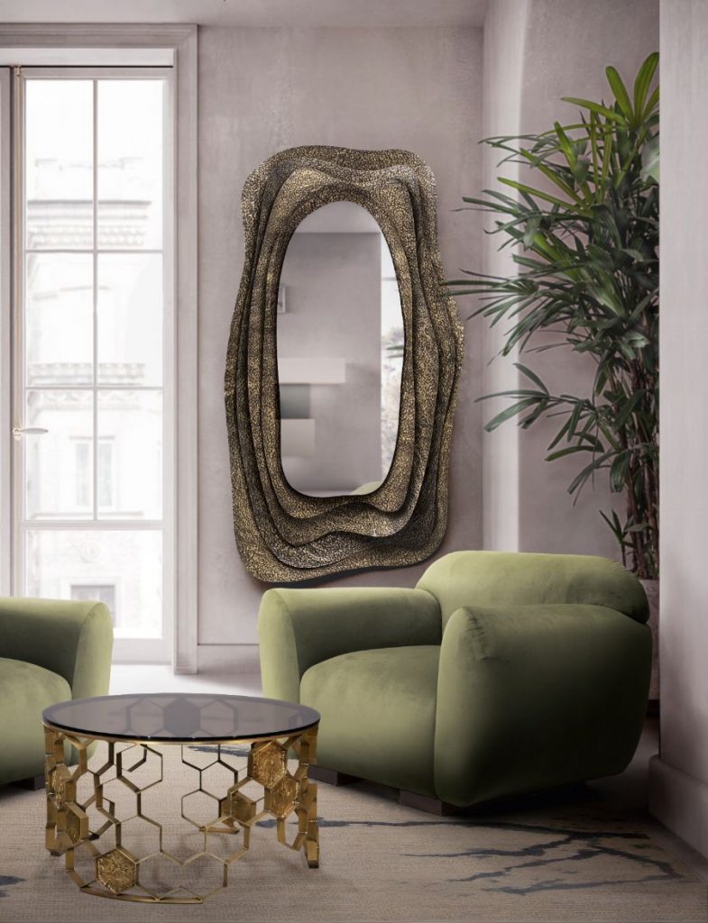 10 Unique Mirrors for Your Modern Living Room Design
