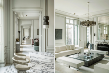 The client had acquired two combined apartments on the Avenue Montaigne ...