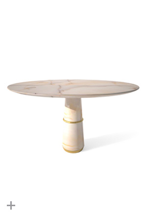 AGRA | Marble Dining Table by BRABBU