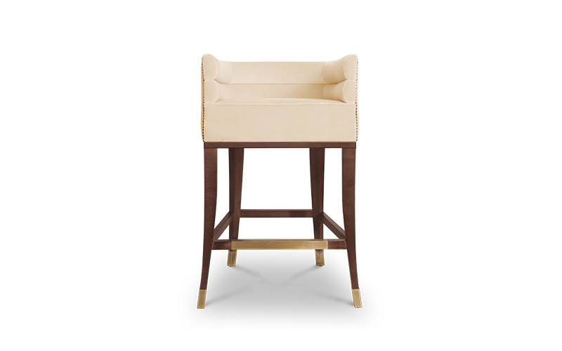 MAA | Modern Channel-Tufted Counter Stool Design by BRABBU